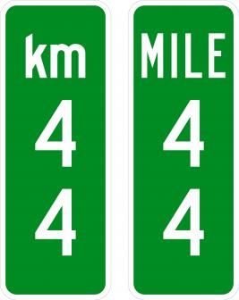 Milepost Sign 2 Digits - D10-2 | Streetsigns.com