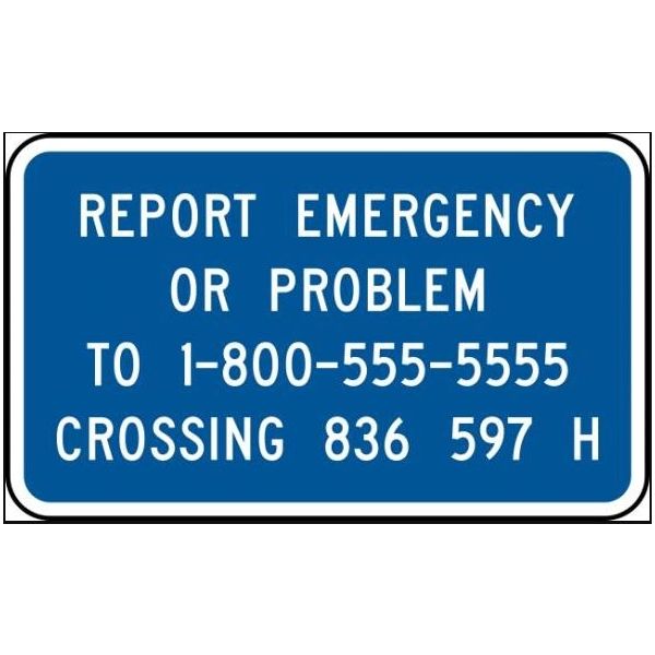 Emergency Notification Sign - I-13 | Streetsigns.com