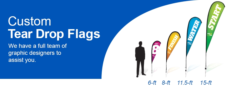 Teardrop Flags - Custom Teardrop Banner Flags | Banners.com