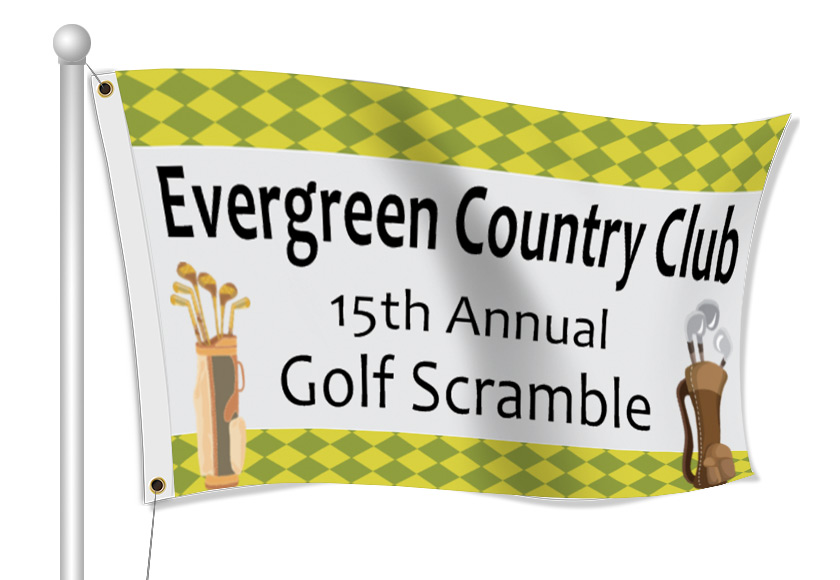 Custom Country Club Flags | Personalized Flags | Banners.com
