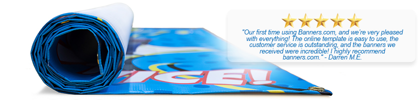 Banner Samples | View Custom Options | Banners.com