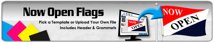 Now Open Flags - Custom Flags | Signline.com
