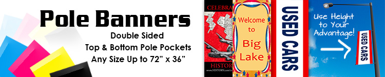 Pole Banners - Double Sided Pole Banners | Signline.com