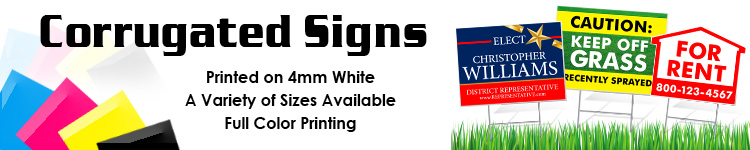 Corrugated Plastic Signs - 4 mm Signs | Signline.com