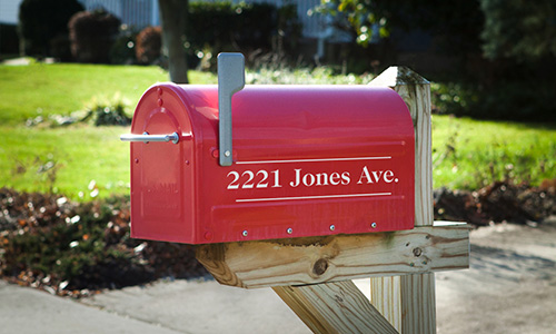 Mailbox Decals - Custom Vinyl Mailbox Decals | Decals.com