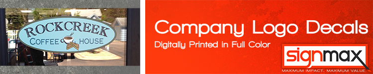 Custom Company Logo Decals | Signmax.com